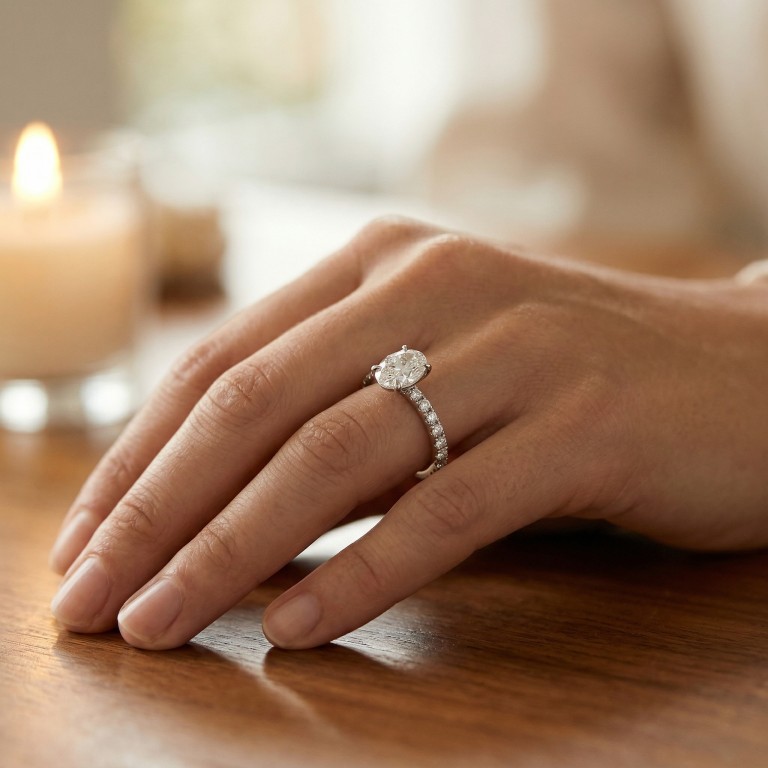 Platinum Moissanite Engagement Rings | My Moissanite